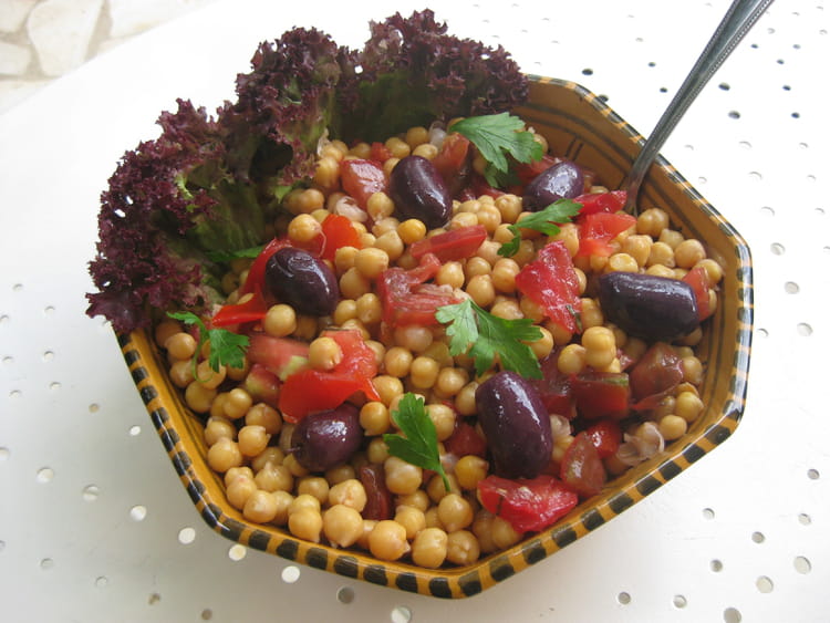 Recette de Salade de pois chiches rafraîchissante