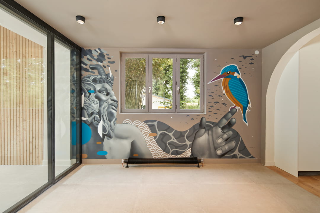 Une fresque hommage aux oiseaux