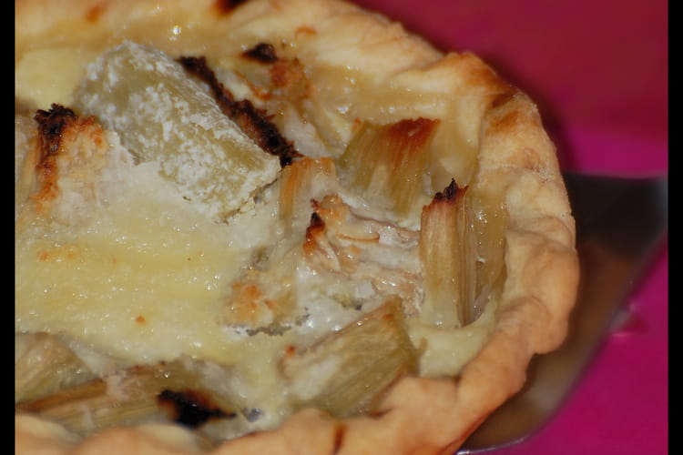 Tartelette rhubarbe et noix de coco