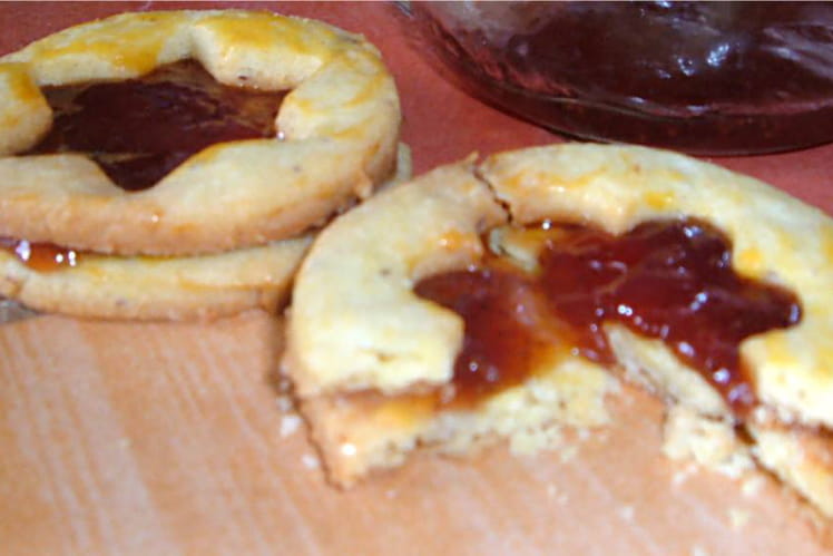 Recette Sablés à la confiture (Sablé dessert)