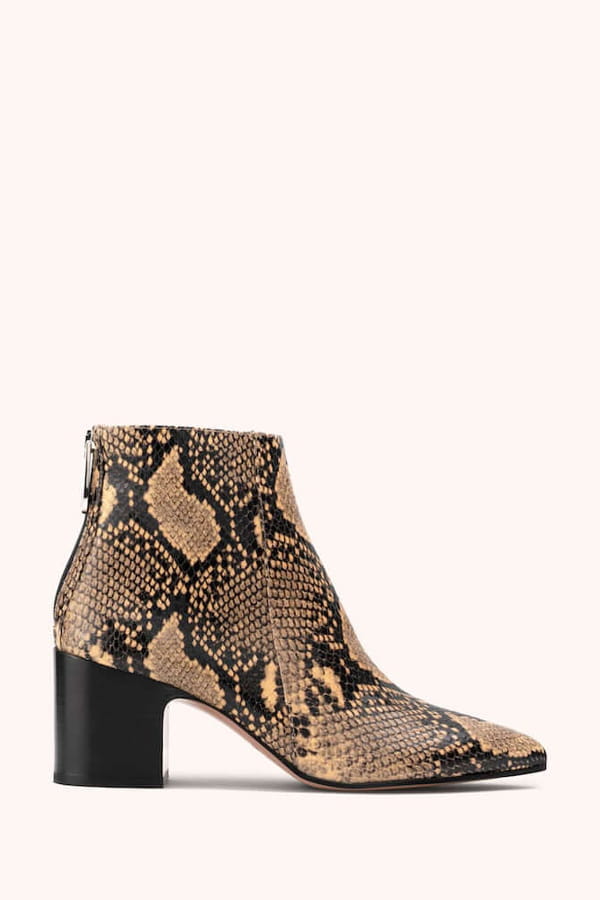 Bottines imprimé python