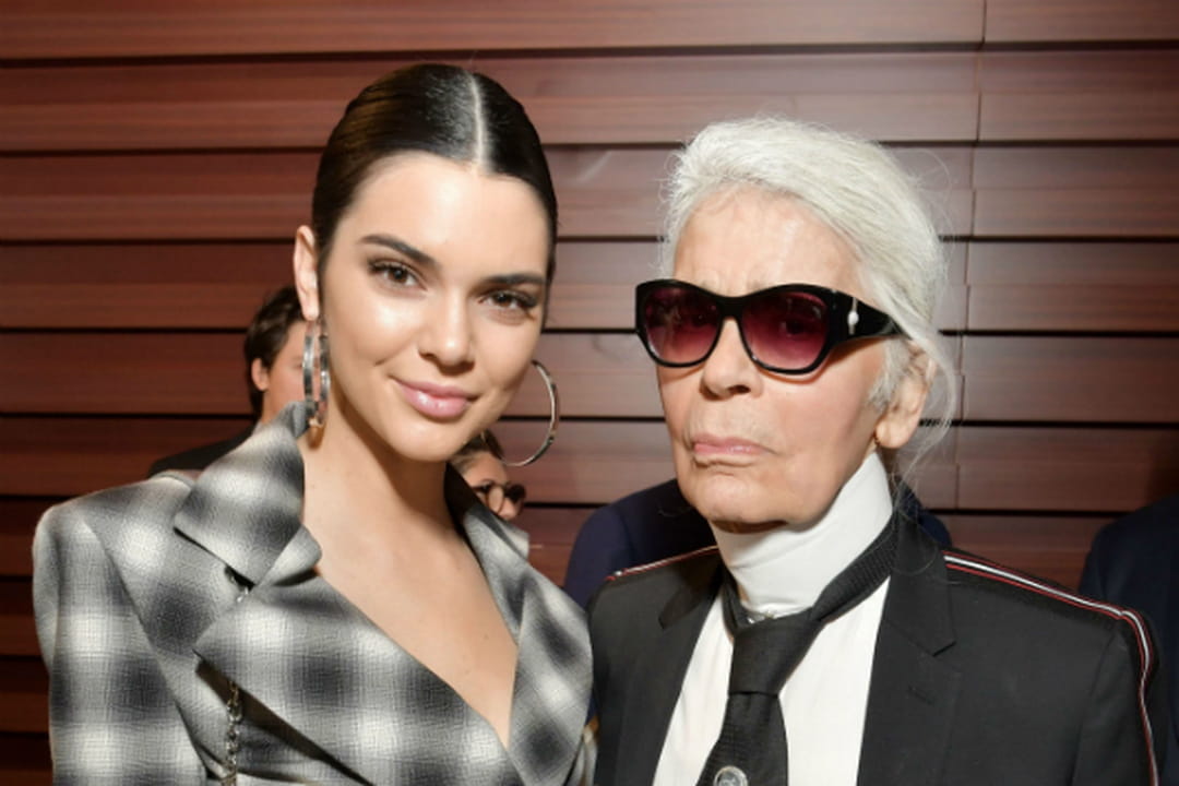 Kendall Jenner et Karl Lagerfeld