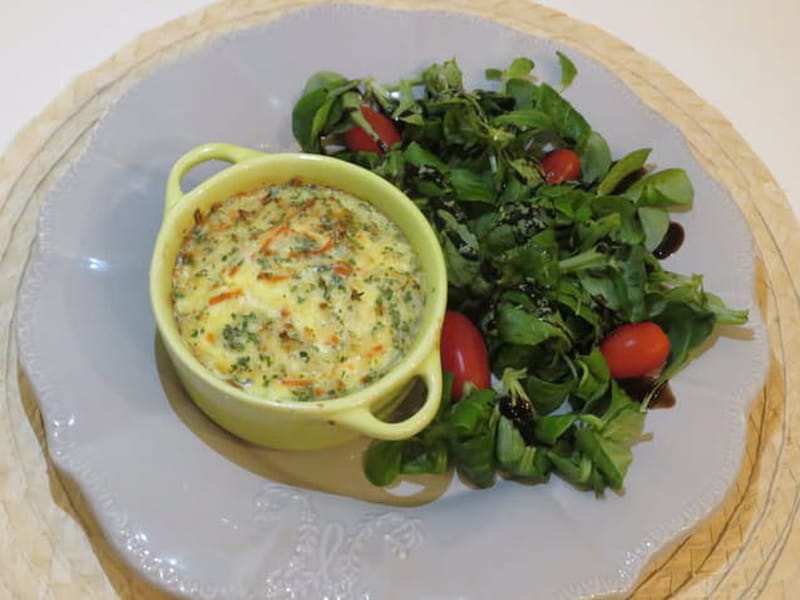Recette de Petit flan aux miettes de surimi
