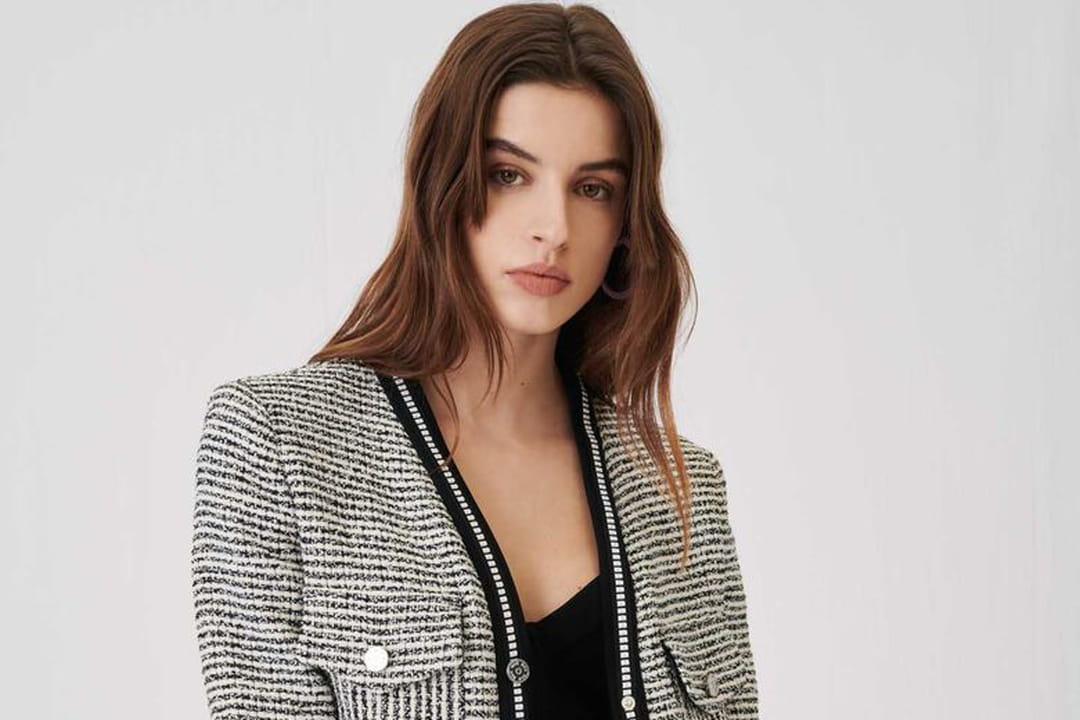 Veste facon tweed de Maje