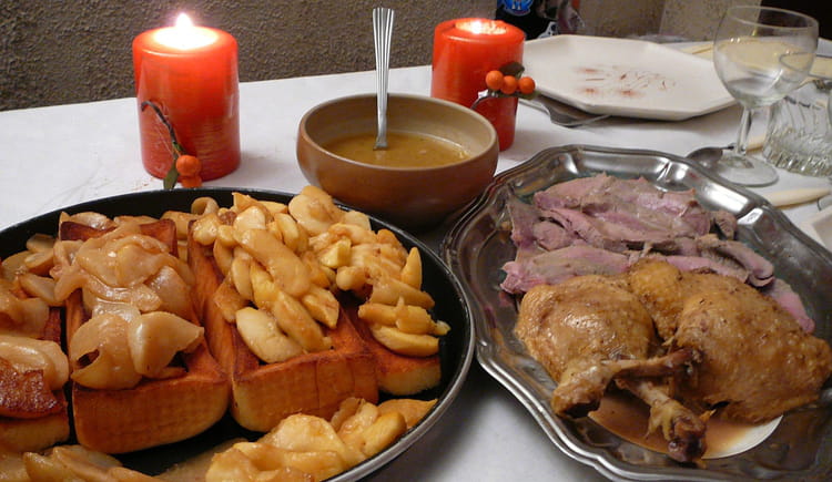Recette de Salmis de canard aux pommes et aux poires