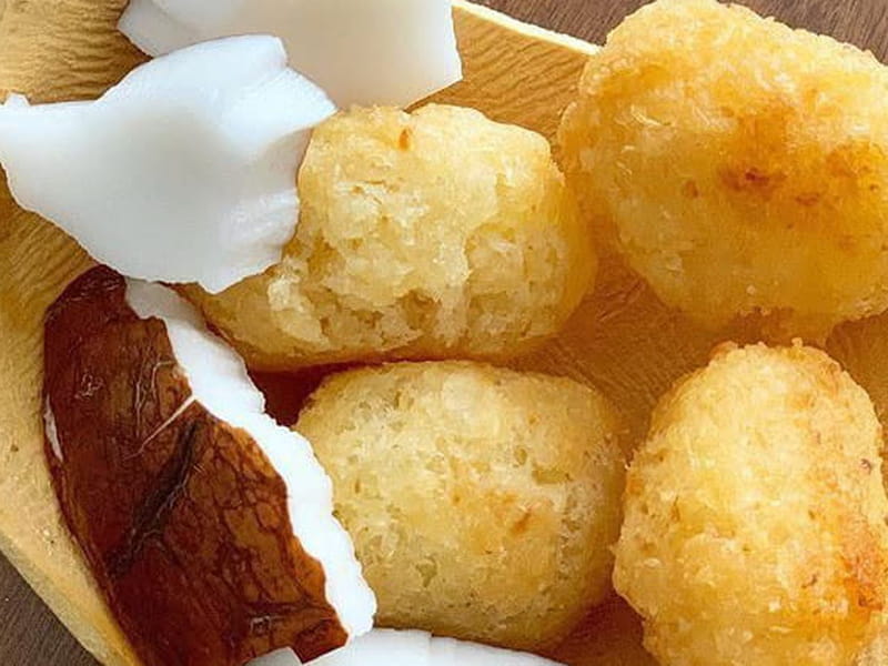 Recette d'Agba Kraklo, croquette de manioc