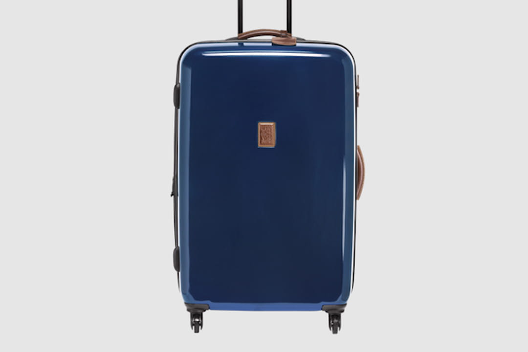 Valise rigide bleue