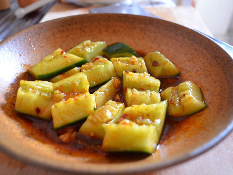 Recette de Salade chinoise de concombre mariné