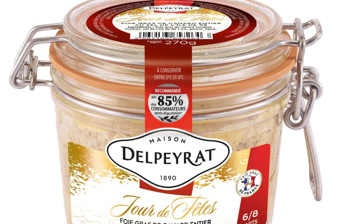Foie gras de canard entier au sel de l'île de Ré de Delpeyrat