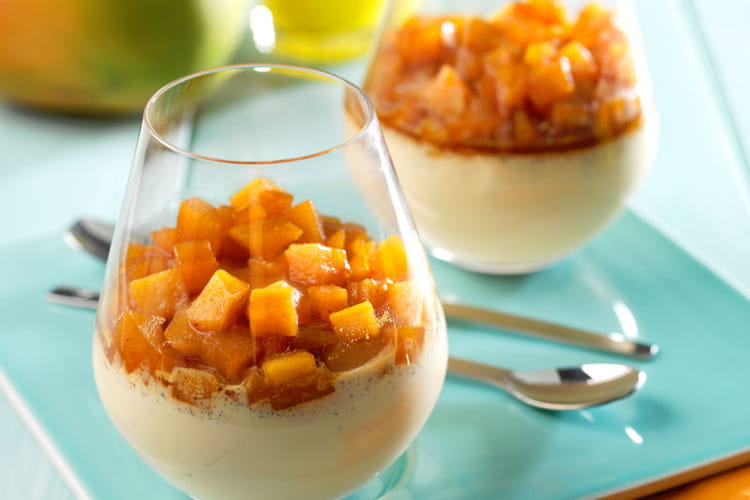 Panna cotta de mangue aux épices