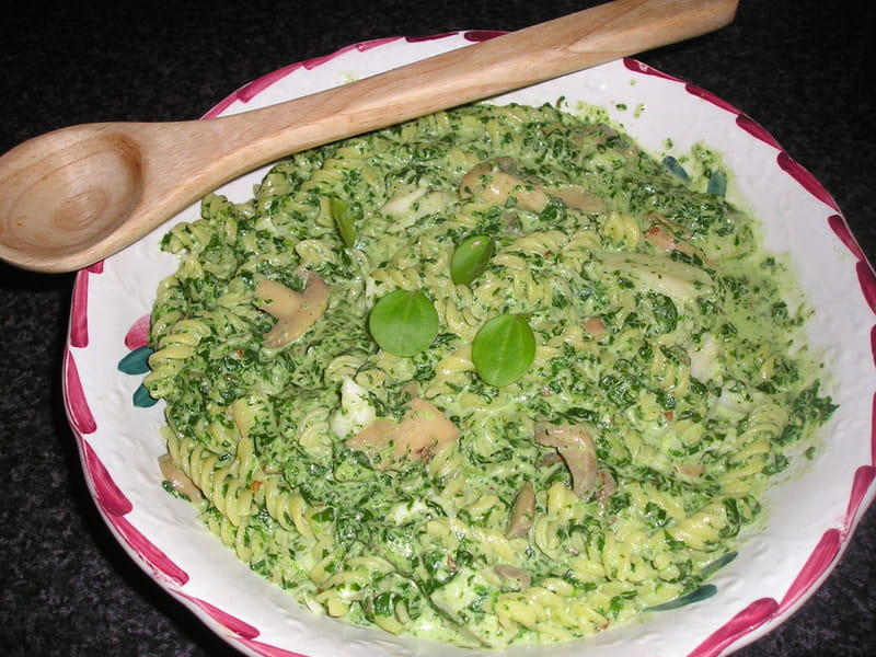 Recette de Pâtes au poisson et épinards