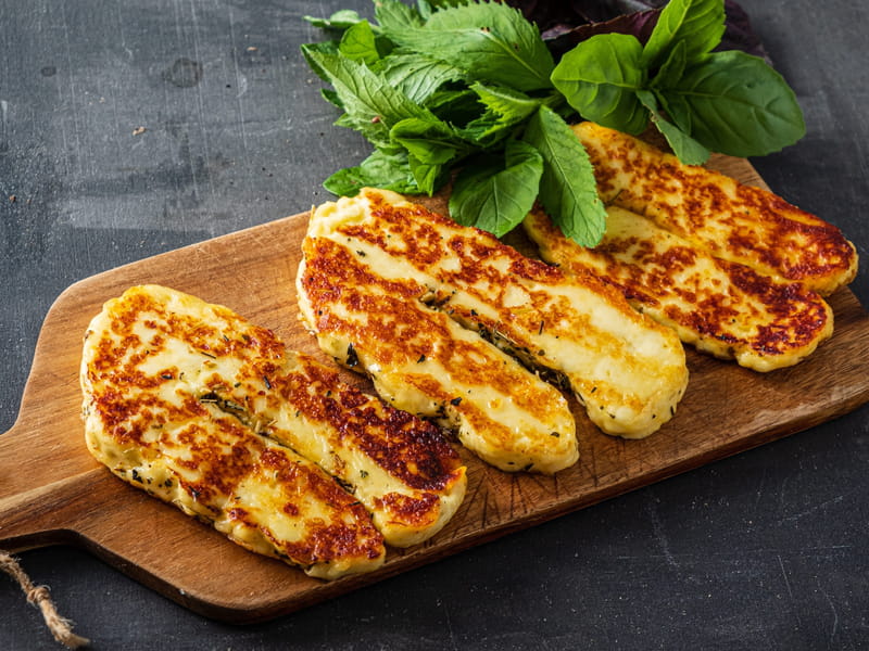 Recette de Halloumi grillé au airfryer