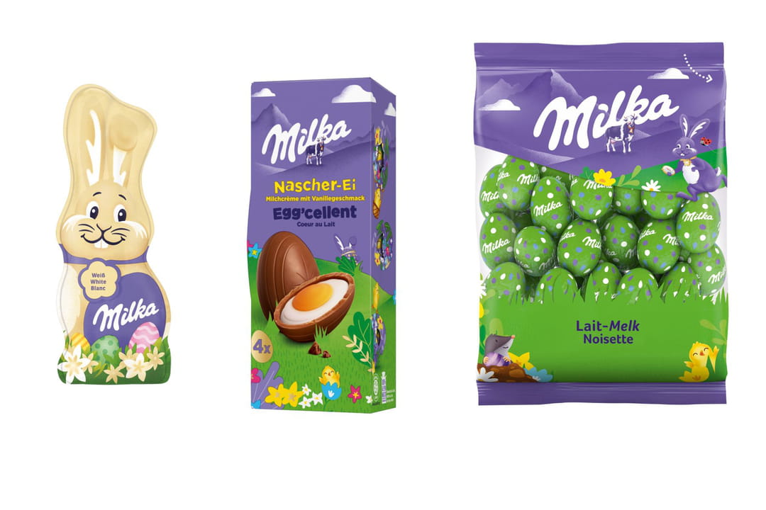 Les chocolats de Pâques de Milka