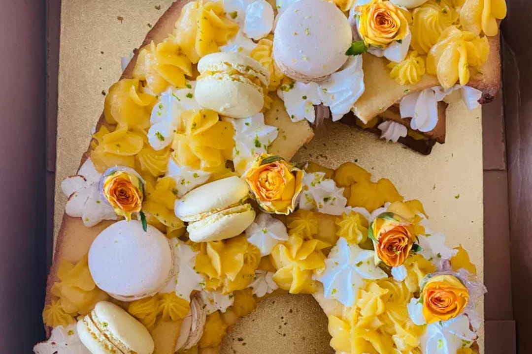 Number cake façon tarte au citron