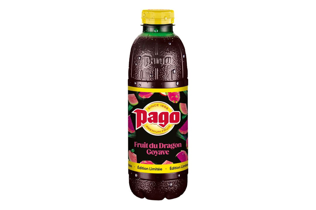 Le jus Pago fruit du dragon et goyave