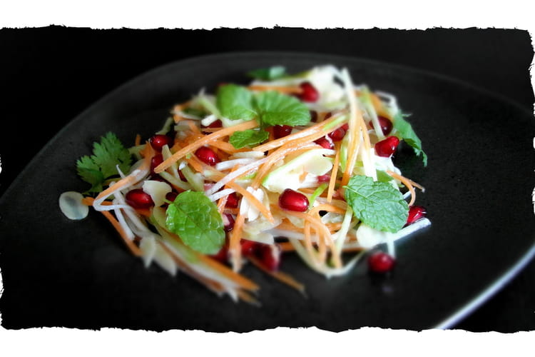 Recette de Salade de radis et grenade