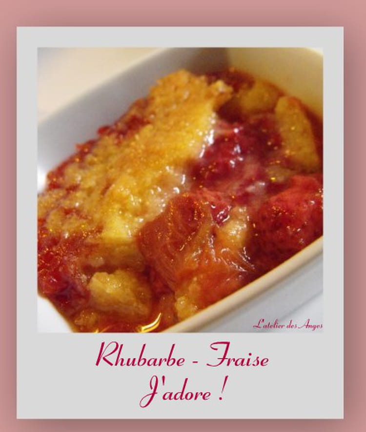 Recette Crumble fraise-rhubarbe (Crumble)