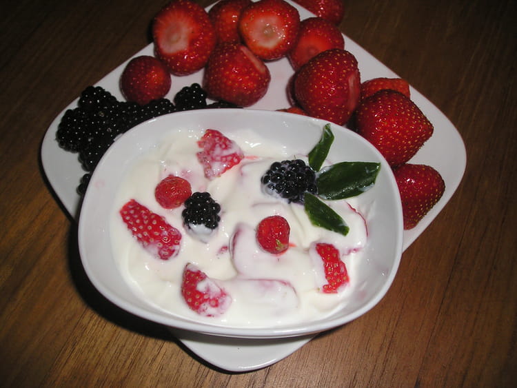 Recette de Mascarpone aux fruits rouges