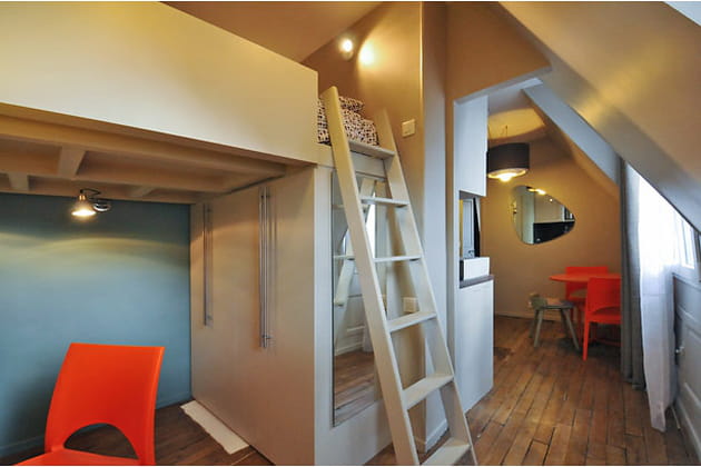 Un lit en hauteur