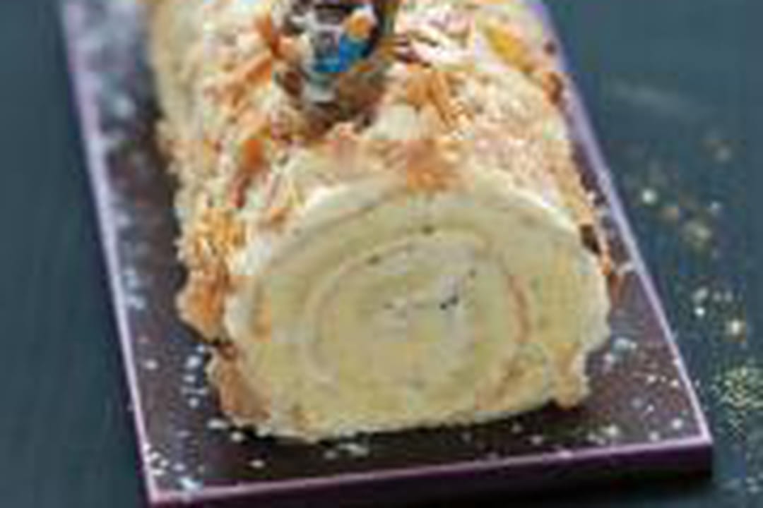 Bûche pâtissière à la vanille