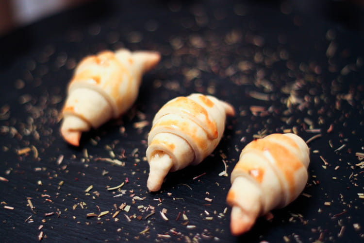 Recette de Mini croissants au saumon