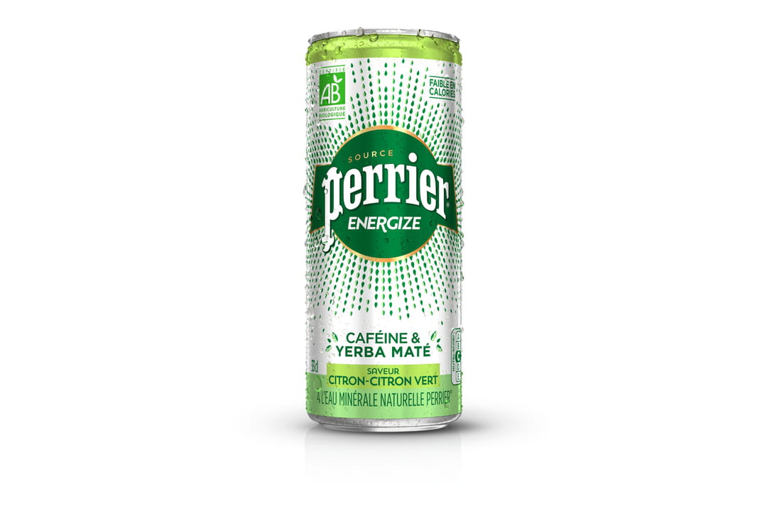 La boisson bio énergisante Perrier Energize au citron vert