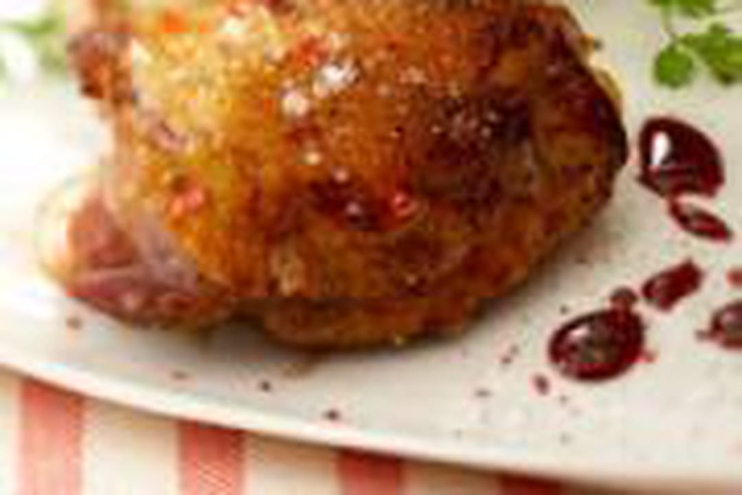 Suprême de poulet laqué