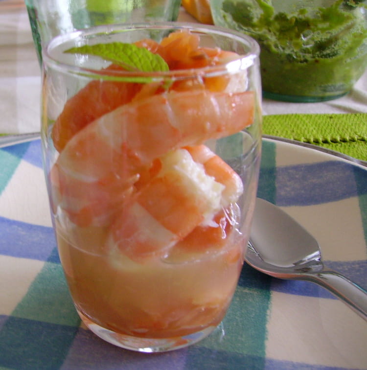 Verrines De Saumon Aux Crevettes