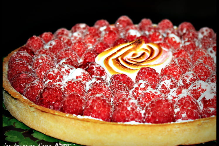 Recette de Tarte aux framboises à la crème d'amande : la recette facile