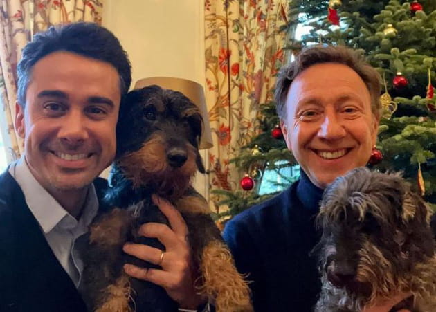 Stéphane Bern et son compagnon Yori Bailleres fêtent Noël avec leurs ...
