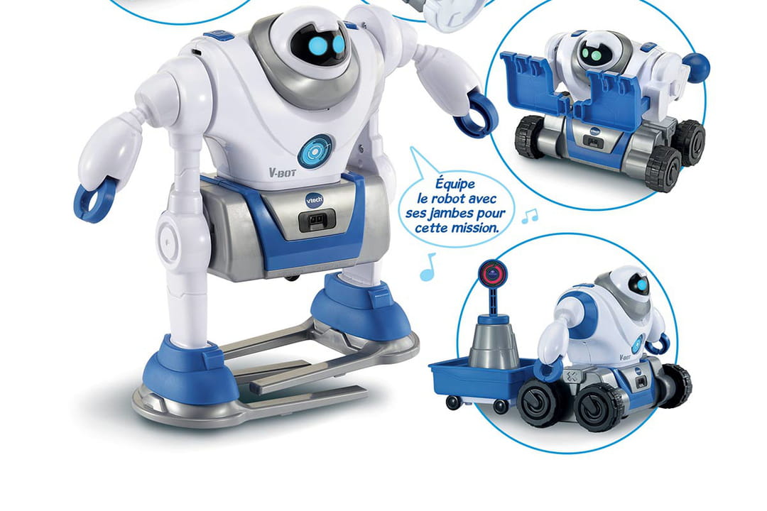Catégorie robot : V.Bot Explorer, mon robot 5 en 1 - VTech